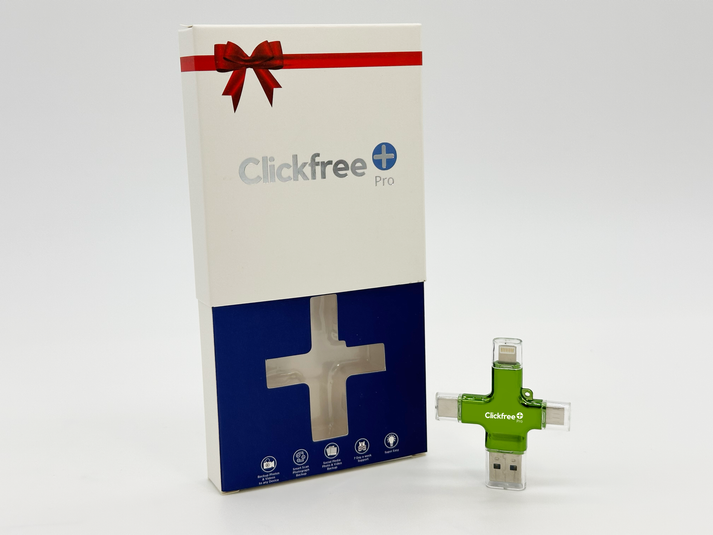 ClickFree Pro 64GB Universal Photo & Video Saver - Chrome Edition ...