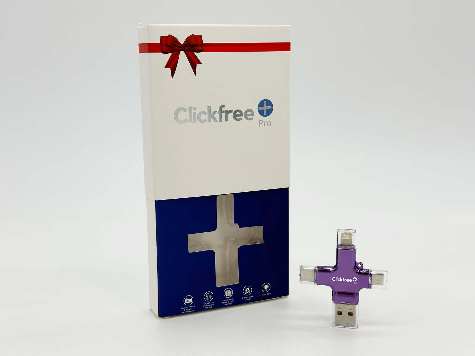 ClickFree Pro 64GB Universal Photo & Video Saver - Chrome Edition ...