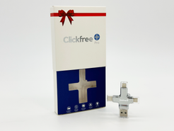 ClickFree Pro 64GB Universal Photo & Video Saver - Chrome Edition ...